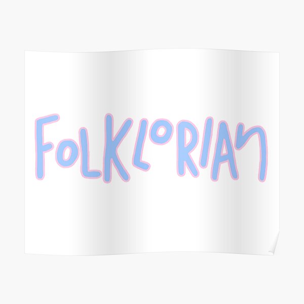 "Taylor Swift ‘Folklorian’ Slogan" Poster for Sale by CafeGrayDesigns | Redbubble