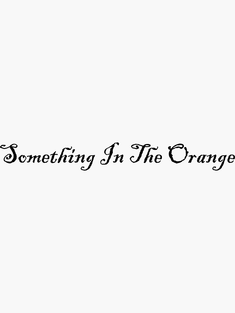"Zach Bryan Something In The Orange" Sticker for Sale by 4clothingforyou | Redbubble