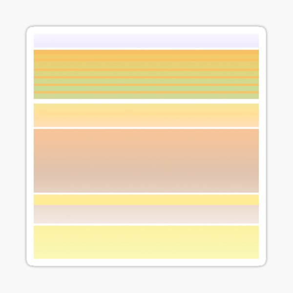 "Light academia colors striped | light academia color palette" Sticker ...