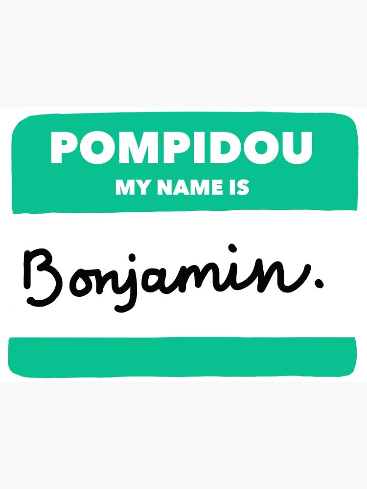 "Bonjamin Name Sticker" Sticker for Sale by phillieespley | Redbubble