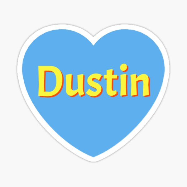 "Dustin" Sticker for Sale by MassageStickers | Redbubble