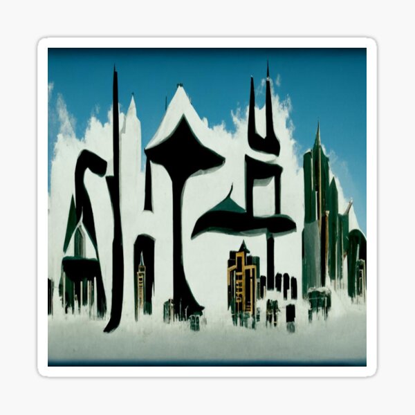 "The City of Sha" Sticker for Sale by kharamoot | Redbubble