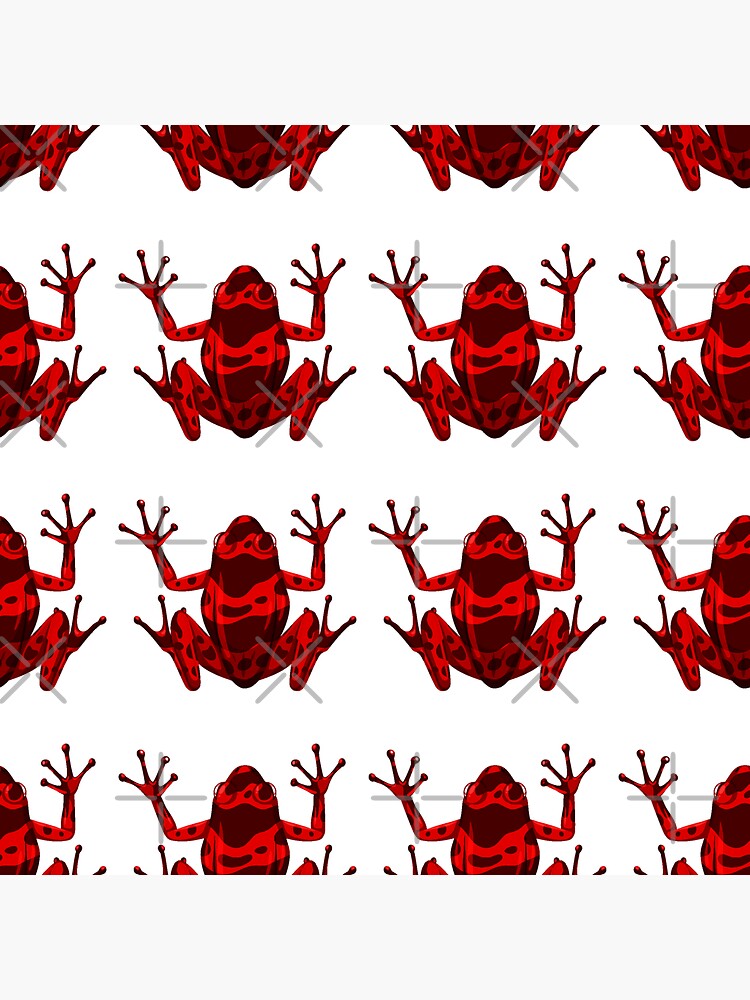 "Red Dart Frog" Sticker for Sale by Art-by-Geoff | Redbubble