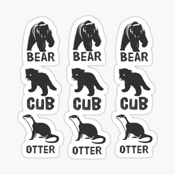 "Multi Bear Tribes" Sticker by JasonLloyd | Redbubble