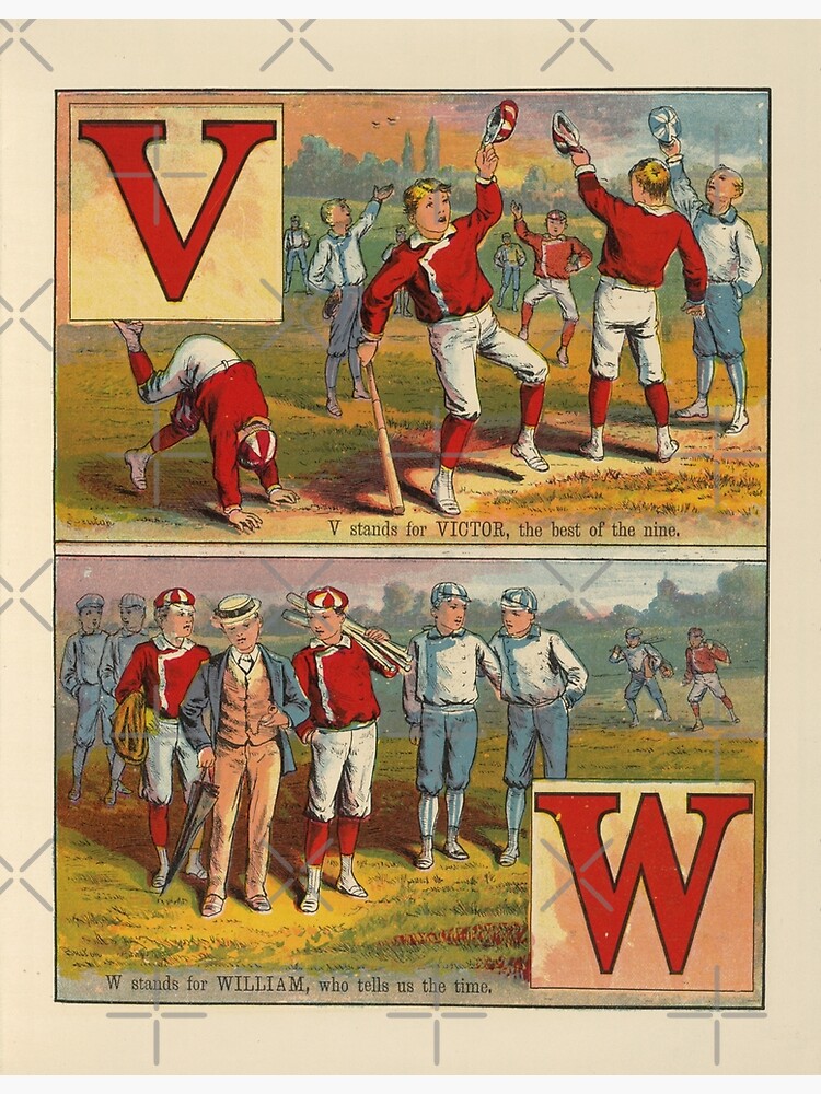 "Baseball ABC 1885 - vintage book illustration series no. 14 ...