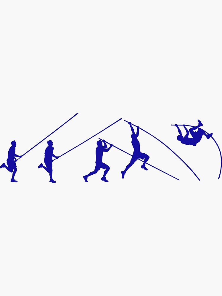 "Pole Vault" Sticker for Sale by jcalvinded | Redbubble