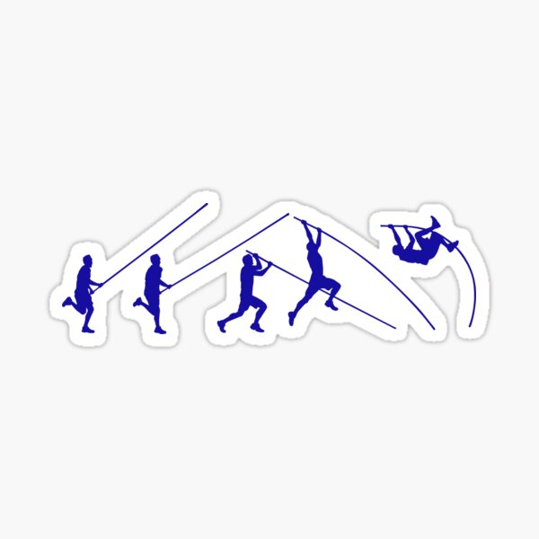 "Pole Vault" Sticker for Sale by jcalvinded | Redbubble
