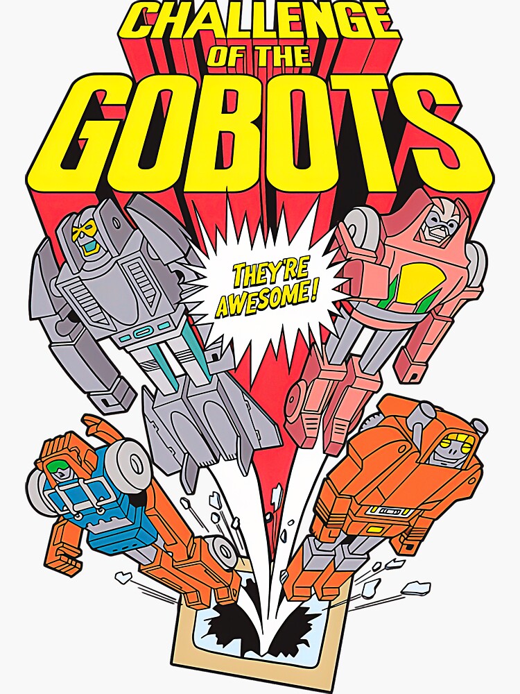 Sticker « gobots, transformateurs, scooter, dessin animé, cy kill, go ...