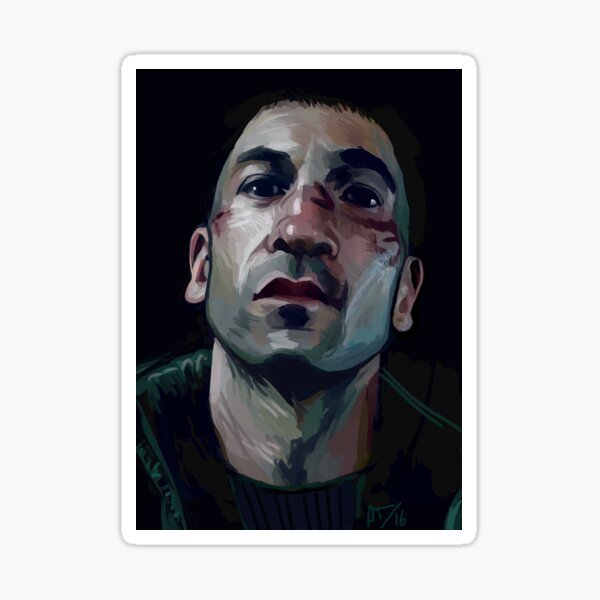 "Frank Castle " Sticker for Sale by anayellowfruit | Redbubble