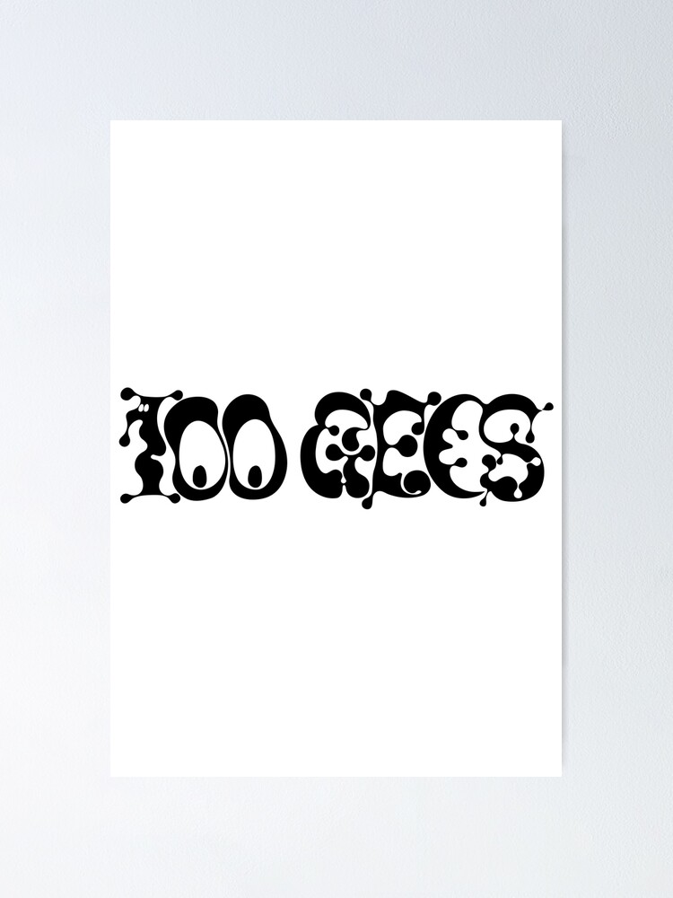 "Gecs Merch 100 Gecs Logo" Poster for Sale by RommaniShop | Redbubble