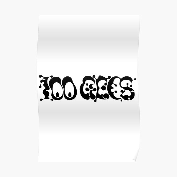 "Gecs Merch 100 Gecs Logo" Poster for Sale by RommaniShop | Redbubble