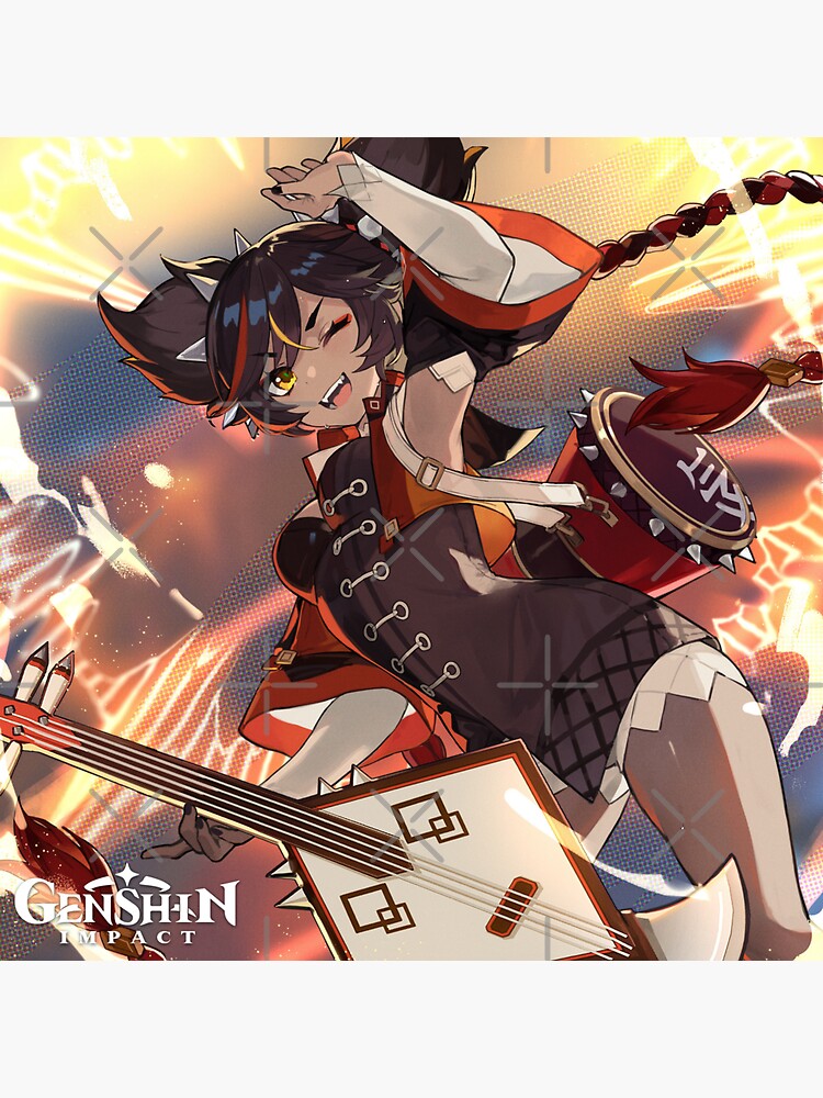 "Genshin Impact Xinyan" Sticker for Sale by artwala74 | Redbubble