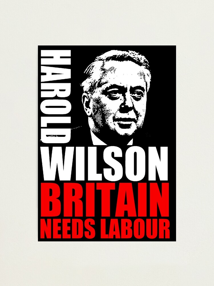 "HAROLD WILSON -LABOUR" Photographic Print for Sale by IMPACTEES ...