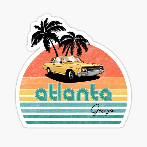 "Vintage Georgia" Sticker for Sale by ecoastapparel | Redbubble