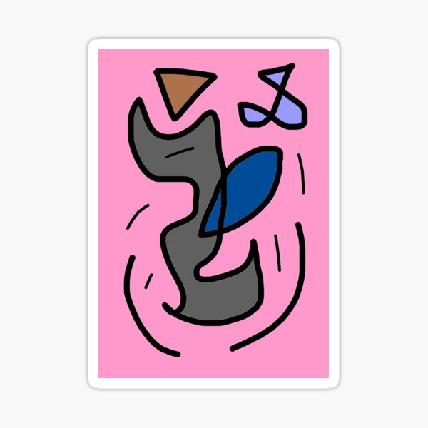 "Floating Shapes" Sticker for Sale by Gizi-Zuckermann | Redbubble