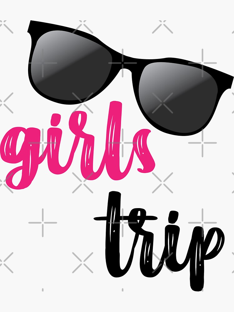 "Girls Trip (Pink) Version 2" Sticker for Sale by CM-PD | Redbubble