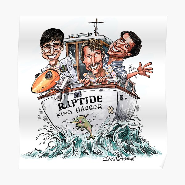 "Riptide" Poster for Sale by IanBakerToons | Redbubble