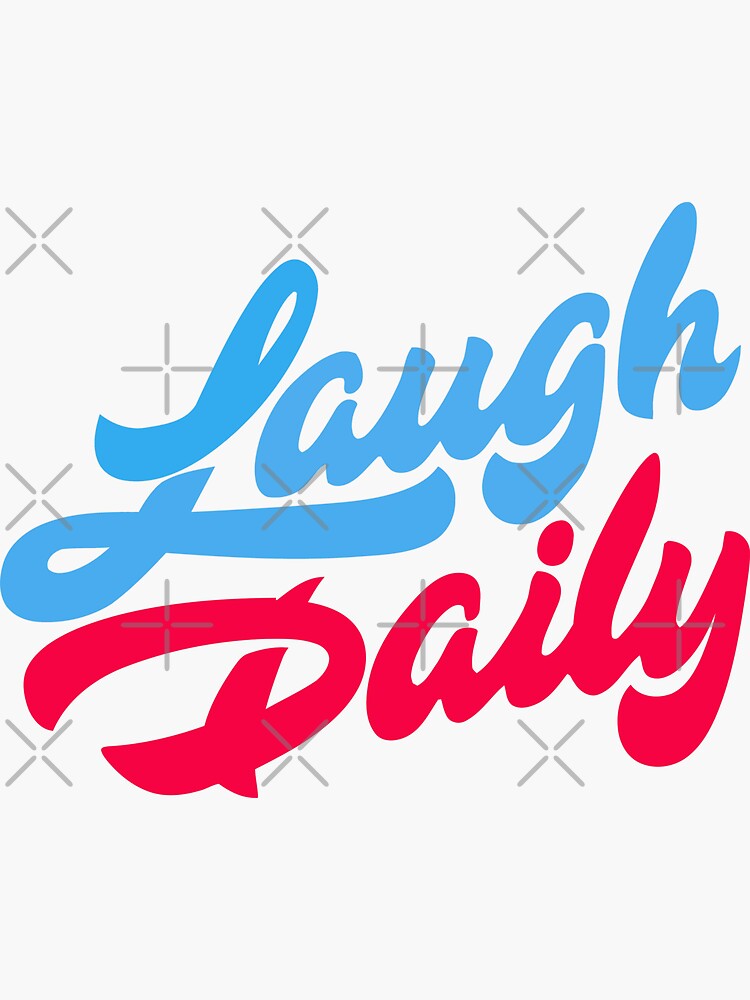 "Morejstu Merch More Jstu Laugh Daily" Sticker for Sale by RommaniShop ...