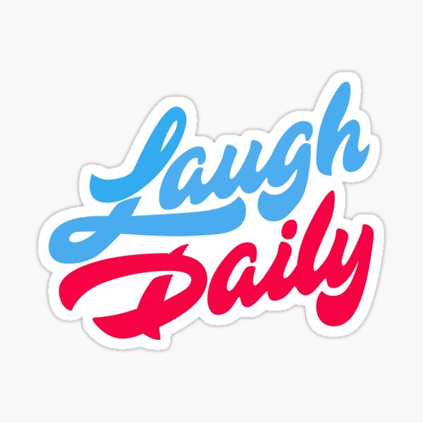 "Morejstu Merch More Jstu Laugh Daily" Sticker for Sale by RommaniShop ...