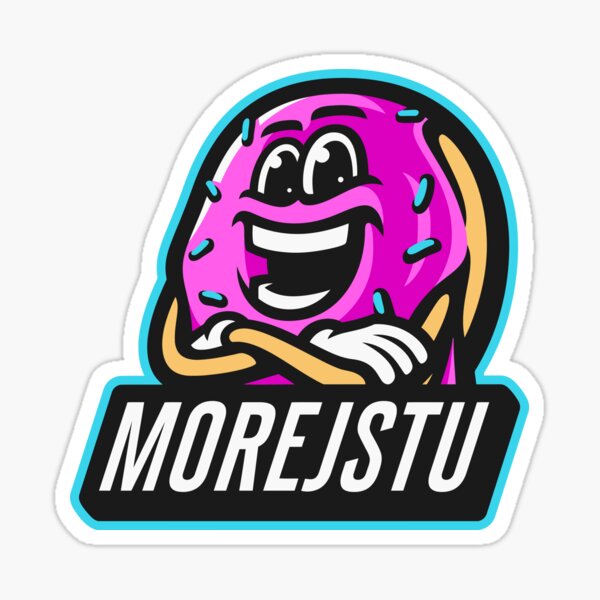 "Morejstu Merch More Jstu" Sticker for Sale by RommaniShop | Redbubble