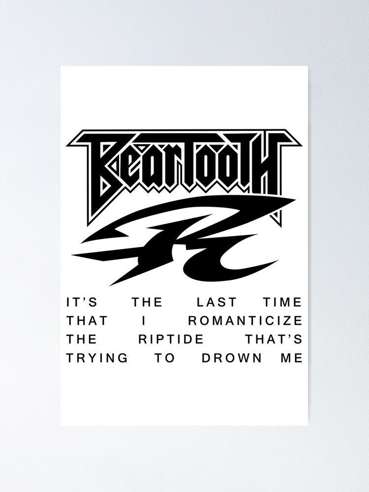 "Beartooth Merch Riptide" Poster von RommaniShop | Redbubble