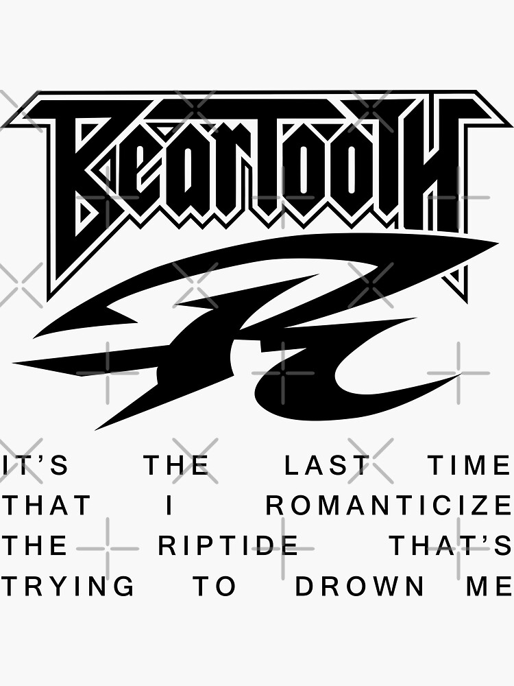 "Beartooth Merch Riptide" Sticker for Sale by RommaniShop | Redbubble