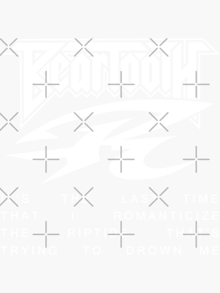 "Beartooth Merch Riptide" Sticker for Sale by RommaniShop | Redbubble