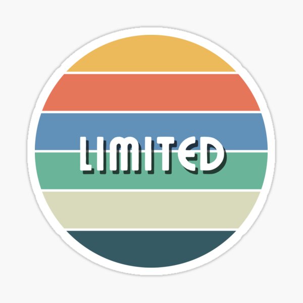 "Retro Bubble Colorful Vintage Style Limited" Sticker for Sale by ...