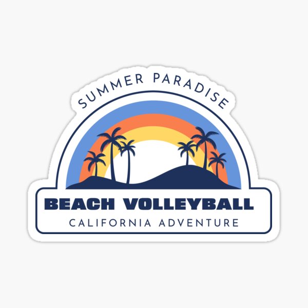 "Beach Volleyball" Sticker for Sale by WasabiNoodles | Redbubble