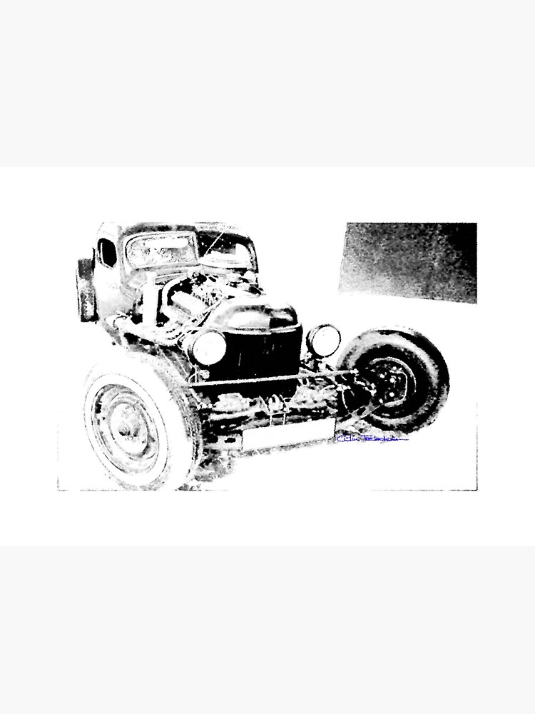 "Russian Rat Rod Sketch" Art Print by MOTORVATESTUDIO | Redbubble