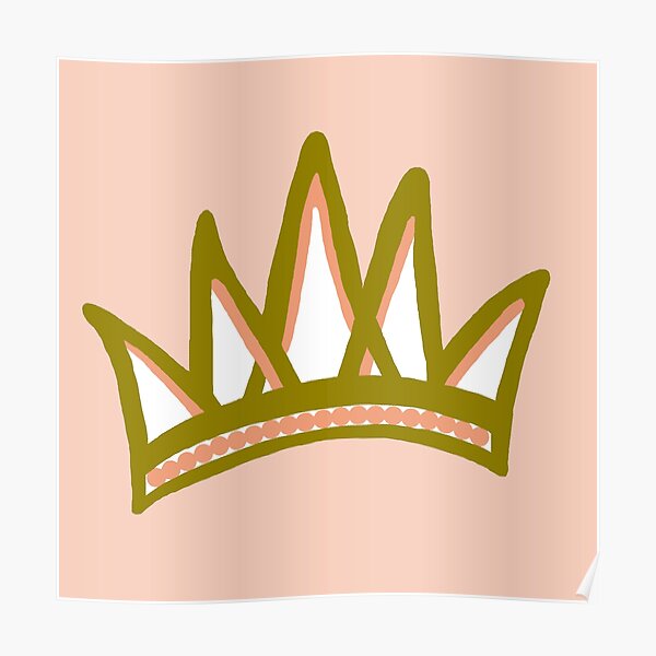 "Pink & Gold Princess Tiara Pattern" Poster for Sale by fairytalearrrt ...