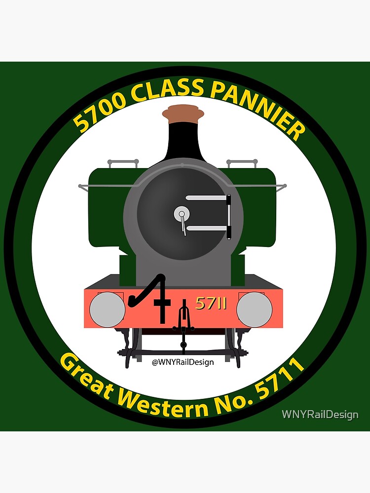 "GWR 5700 Class Pannier Circle Design" Poster for Sale by WNYRailDesign ...