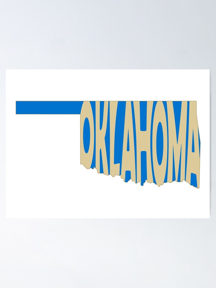 "Oklahoma State Word Art" Poster for Sale by surgedesigns | Redbubble