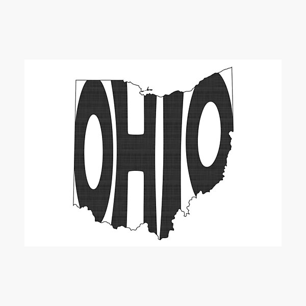 "Ohio State Word Art" Photographic Print for Sale by surgedesigns ...