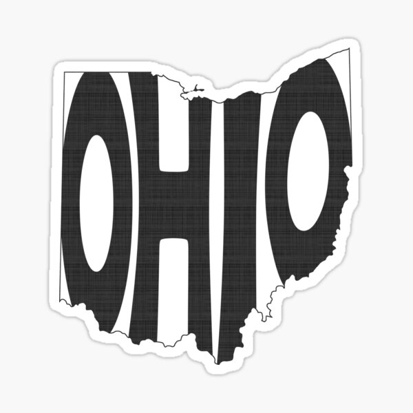 "Ohio State Word Art" Sticker by surgedesigns | Redbubble