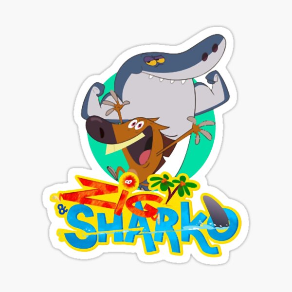 "Zig and Sharko Games a Zig and Sharko Games " Sticker for Sale by ...