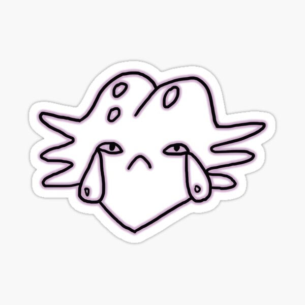 "cute crying pink heart" Sticker for Sale by spitbone | Redbubble