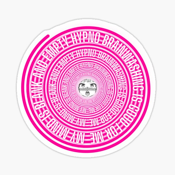 Hypno Spiral Brainwashing Pink Sissy Slave Mind Melting Hentai Sticker For Sale By