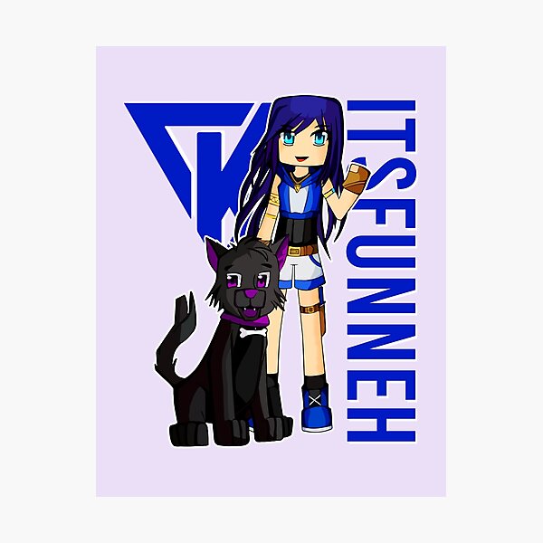 "Itsfunneh Funneh Krew Dog gamer fan art 2022" Photographic Print for ...