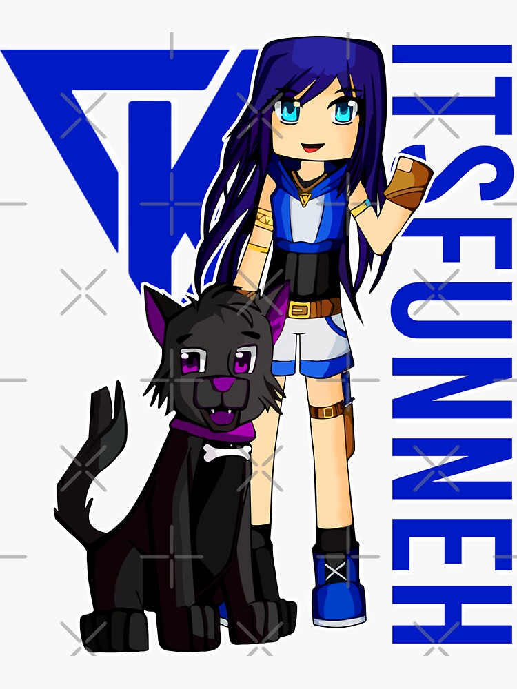 Sticker « Itsfunneh Funneh Krew Dog gamer fan art 2022 », par ...