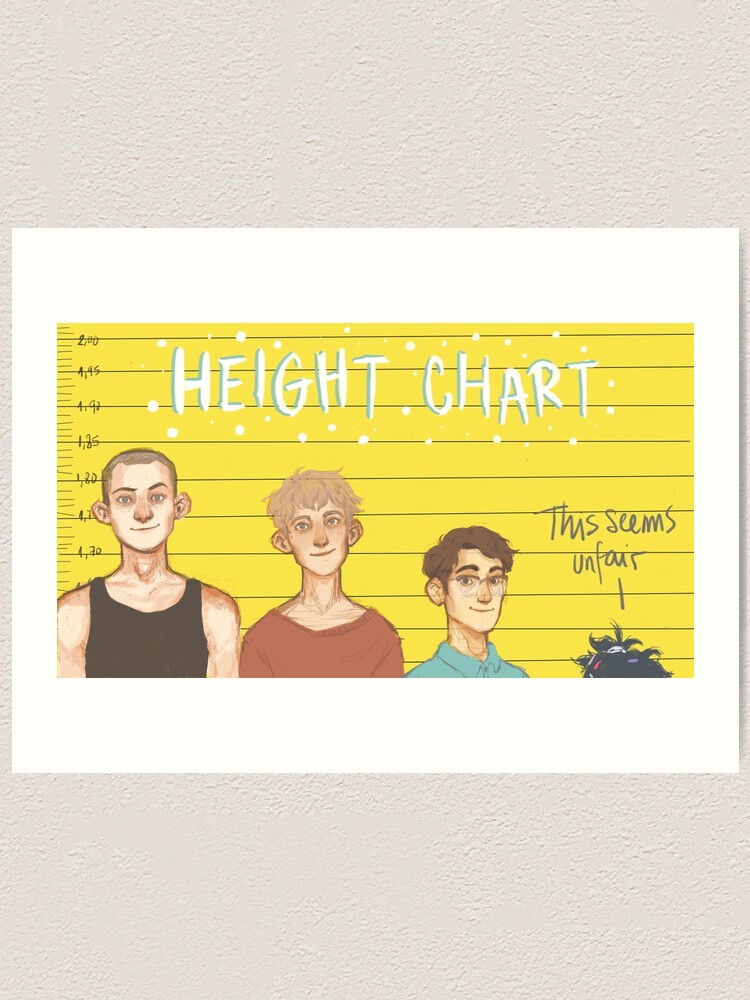 "Height Chart" Art Print for Sale by hatepotion | Redbubble