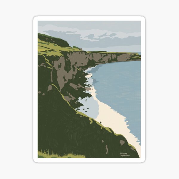 "Causeway Coast, Northern Ireland" Sticker for Sale by juliannastepha ...