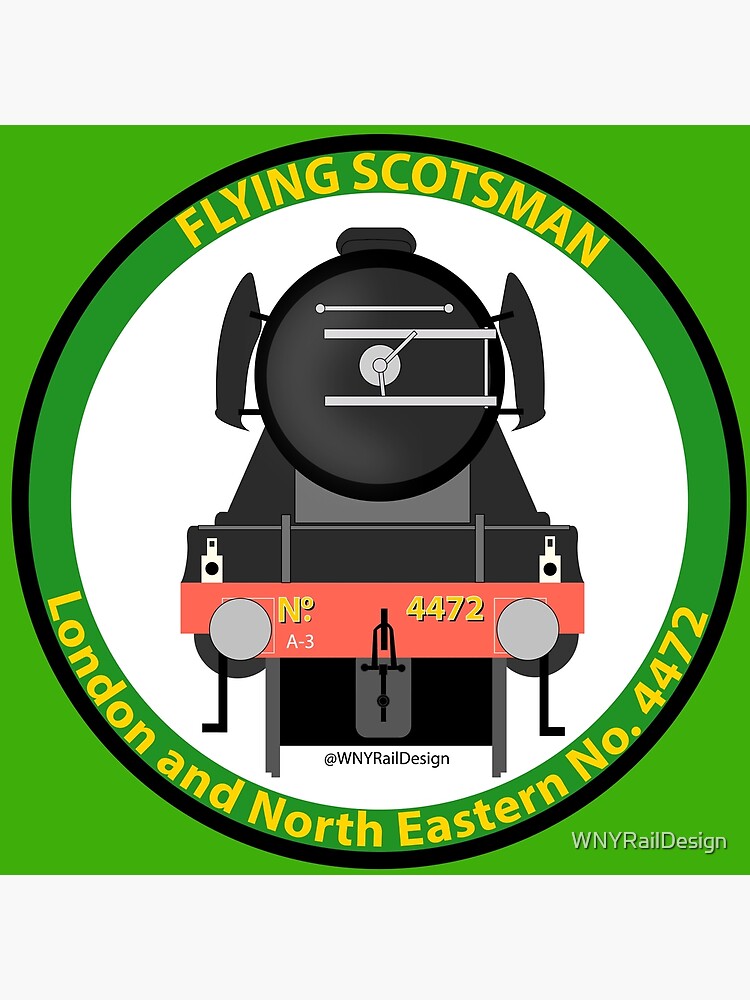 "LNER "Flying Scotsman" No. 4472 Circle Design" Poster for Sale by ...