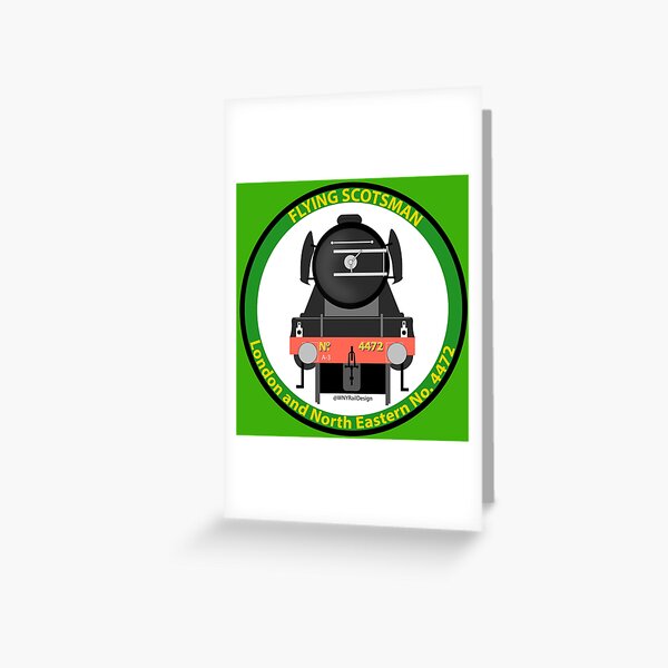 "LNER "Flying Scotsman" No. 4472 Circle Design" Greeting Card for Sale ...