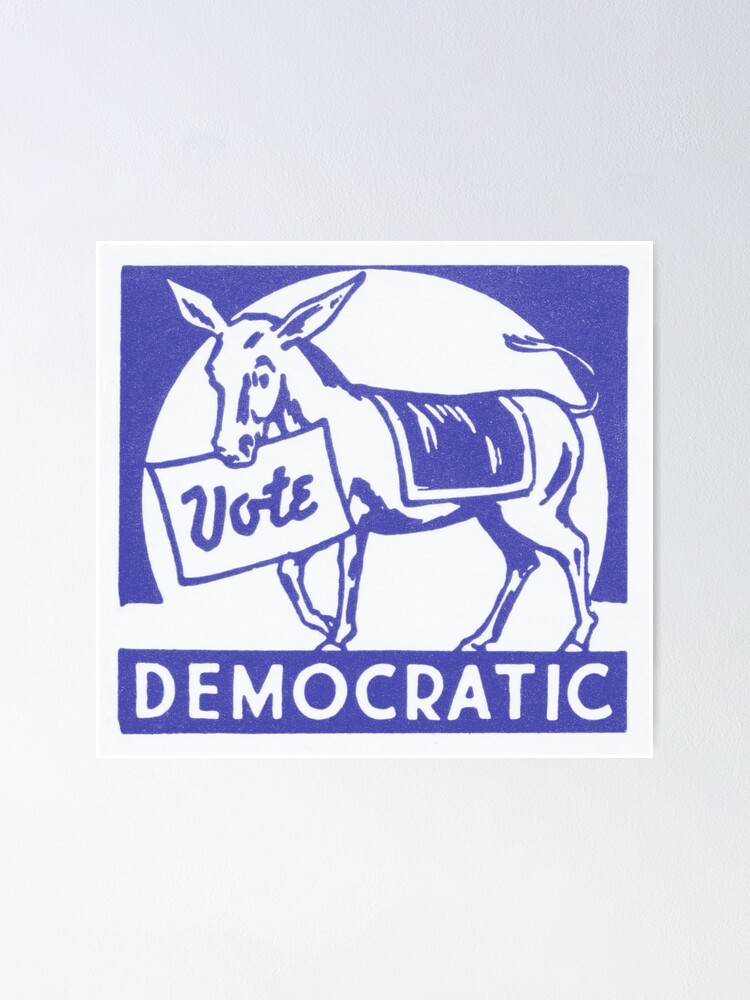 "1950s Vote Democrat" Poster for Sale by historicimage | Redbubble