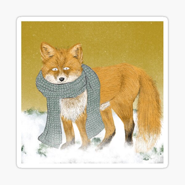 "Foxy." Sticker for Sale by SterlingStories | Redbubble
