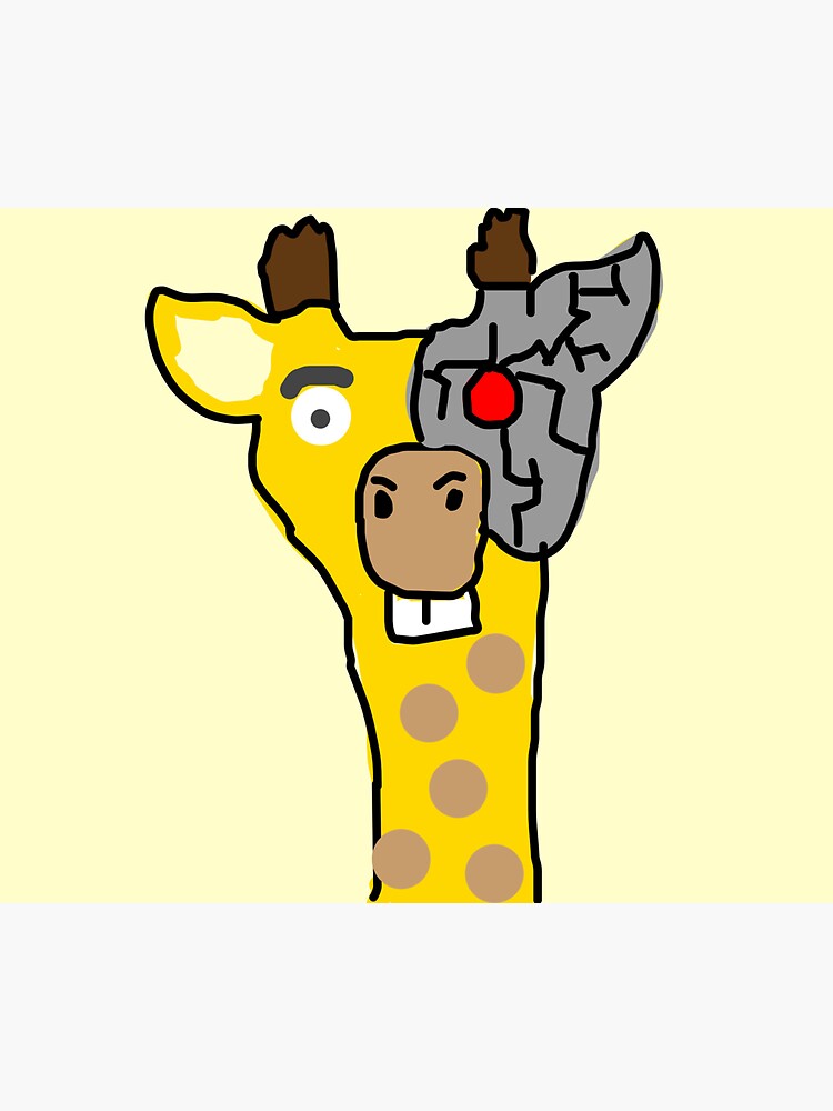 "Cyborg Giraffe" Sticker for Sale by WhiteCloud0 | Redbubble