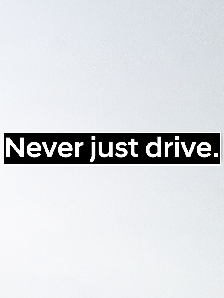 "Hyundai - Never just drive. White" Poster for Sale by IssKa | Redbubble