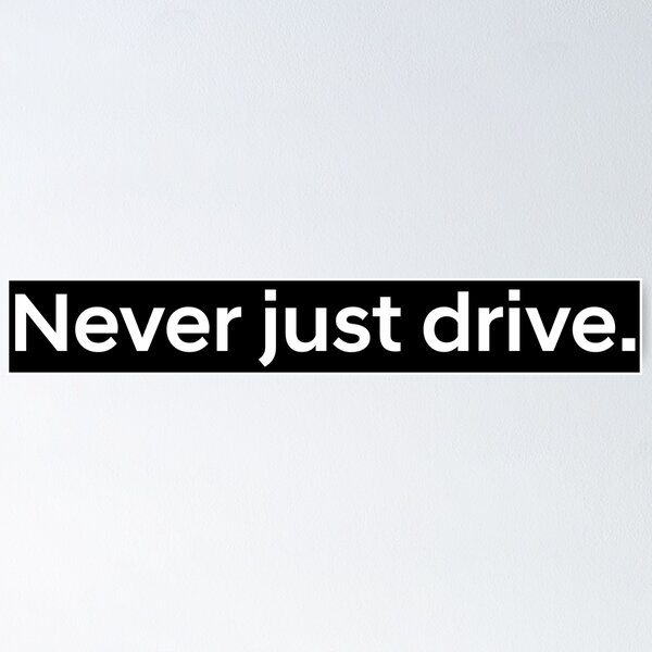 "Hyundai - Never just drive. White" Poster for Sale by IssKa | Redbubble