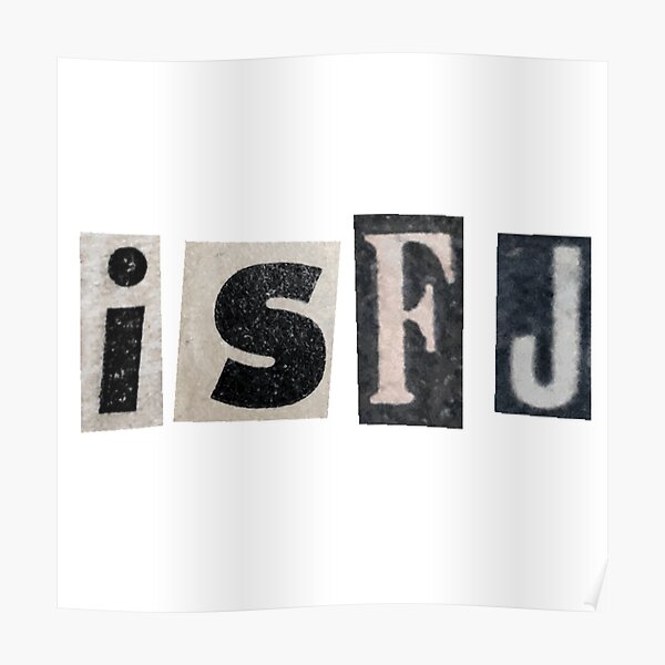 "ISFJ - MBTI" Poster for Sale by RheaRealm | Redbubble